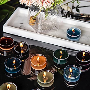 Sungmor 16 Pack Tea Lights Scented Candles, Small Premium Scented Tea Warmer Candles, Aromatherapy Relaxing Mini Tealight Candles for Beauty Salon Home Office, 100% Natural Soy Wax No Lead Smokeless