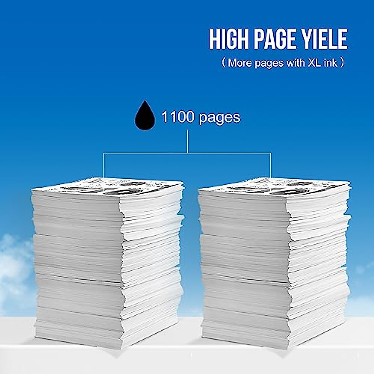 822xl Black Remanufactured Replacement for Epson 822XL 822 XL T822 T822XL Ink Cartridges Black for Workforce Pro WF-4830 WF-4820 WF-3820 WF-4833 WF-4834 Printer (2 Black)