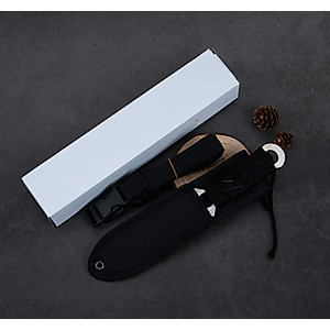 GASHER Scuba Diving Knife with Leg Straps & Sheath, Razor Sharp - Lightweight Diving Equipment for Spearfishing, Snorkeling, Hunting, Rescue & Water Sports