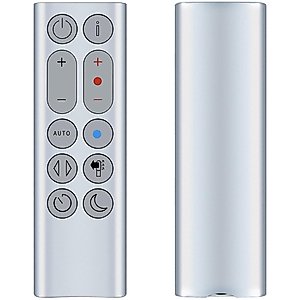Replacement HP04 HP05 HP06 HP09 Fan Remote Control for Dyson Pure Hot + Cool Heater Fan Air Purifying/Heater（Color: Silver）