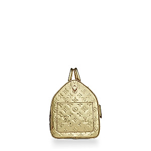 Louis Vuitton, Pre-Loved Gold Monogram Miroir Speedy 35, Gold