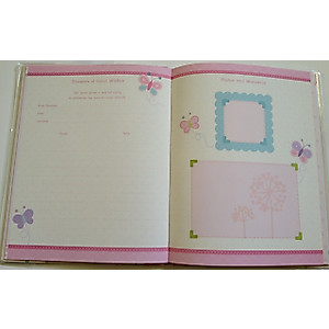 Baby's First Memory Book "Look Whoo's Adorable" Pink W/flowers, Owls, & Bird
