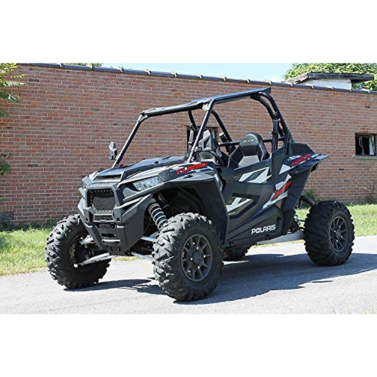 Bevel Engineering UTV Rear View Side Mirror Kit (2 Pack) - Compatible With 1.6" - 2" Round Roll Cage Bar - Break Away & Adjustable - High Impact Shatter Proof Tempered Glass (Driver & Passenger Side)