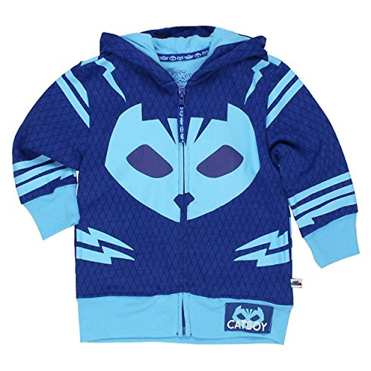 PJMASKS Little Boys' Toddler Catboy Hoodie, Blue, 3T