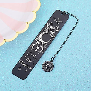 Tarot Bookmark for Booklover Women Men Gift Friend Christmas Gift for Bookworm Son Magician Bookmark for Astrology Lovers Tarot Lover Unique Gift for Girl Daughter Husband Wife Birthday Book Club Gift