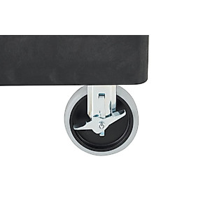 Rubbermaid Commercial Products 2-Shelf Utility/Service Cart, Medium, Lipped Shelves, Ergonomic Handle, 500 Lbs Capacity, for Warehouse/Garage/Cleaning/Manufacturing (FG452088BlA)