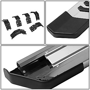 Auto Dynasty 6 Inches Side Step Nerf Bar Running Boards Compatible with Ford F-250 350 450 550 Super Duty Extended 99-16, Stainless Steel, Silver Painted Finish