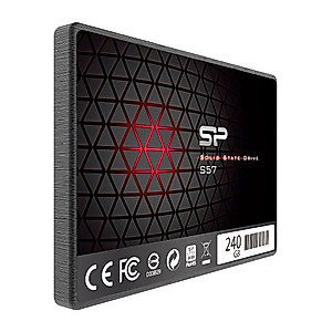 Silicon Power/Marvell Controller 240GB S57 (SLC Cache Performance Boost) SATA III Internal Solid State Drive- Free-download SSD Health Monitor Tool Included (SP240GBSS3S57A25AE)