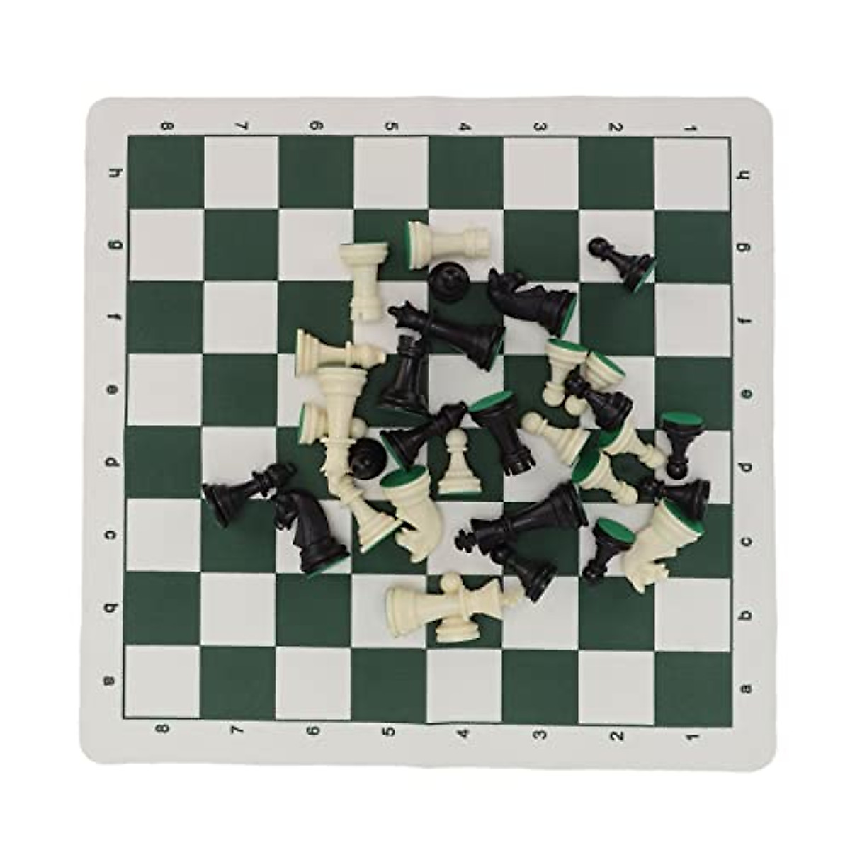 Hidyliu Chess Game Set Roll Up Chess Set Pu Imitation Leather Chess Set with Carrying Bag, Games Home Decoration Kids Games Board Games for Family Travel