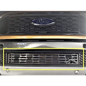 Mountains2Metal “Mod Slots” Edition Powder Coated Black Bumper Grille Insert Fits 2019+ Ford Ranger M2M #200-20-1