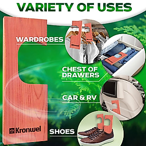 Aromatic Cedar Blocks for Clothes Storage w/Cedar Oil, Red Cedar Wood Hang Ups for Closets & Drawers, Cedar Closet & Drawer Fresheners Set