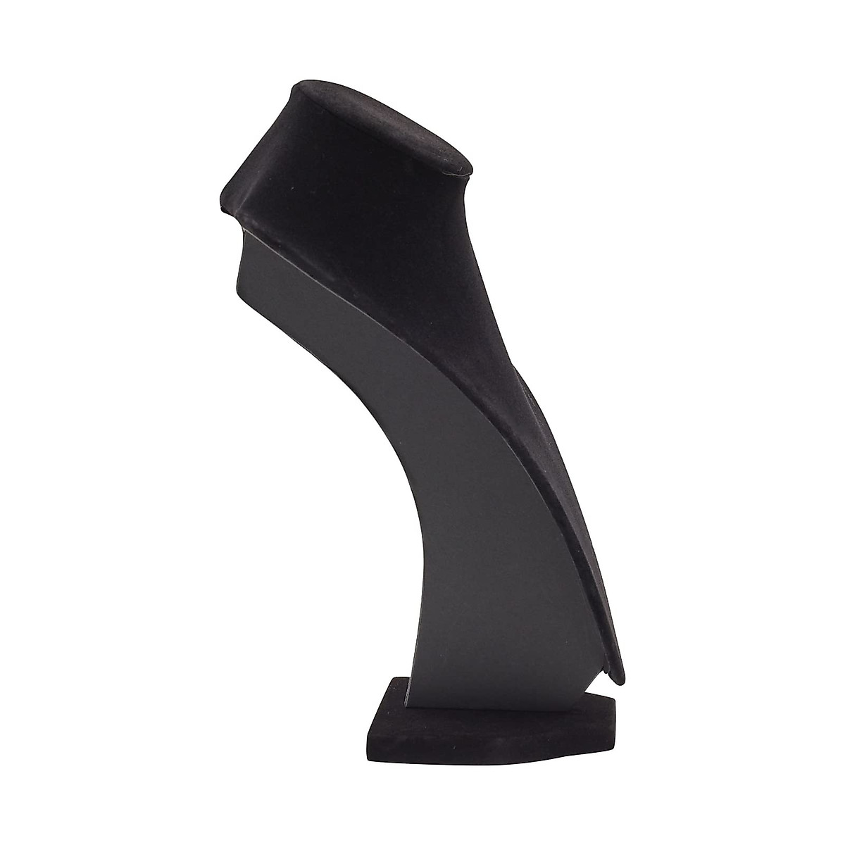 2-Piece Black Velvet Jewelry Display Set, T-Bar Stand and Mannequin Bust for Necklaces, Bracelets, Bangles, Chains, Anklets, Earring Holder for Retail Shops, Boutiques