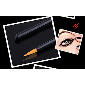 Hedume 300 Pack Disposable Eyeliner Brush, Eyeliner Brush Applicator, Eye Liner Wands for Makeup