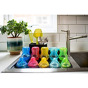 Tommee Tippee Closer To Nature Baby Bottles, Fiesta Collection Slow Flow Breast-Like Nipple With Anti-Colic Valve (9oz, 6 Count)