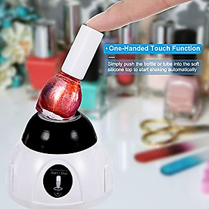PATIKIL Mini Vortex Mixer Shaker Miniature Paint Ink Shaker, Touch Function, Shaker Mixer Nail Polish Mixer Test Tube Mixer White