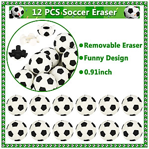 Soccer Party Favors Set 80 PCS Soccer Toys Whistle Fidget Spinner Silicone Bracelet Tattoo Stickers Eraser Keychains for Soccer Theme Birthday Party Goodie Bags Fillers Sports Party Supplies