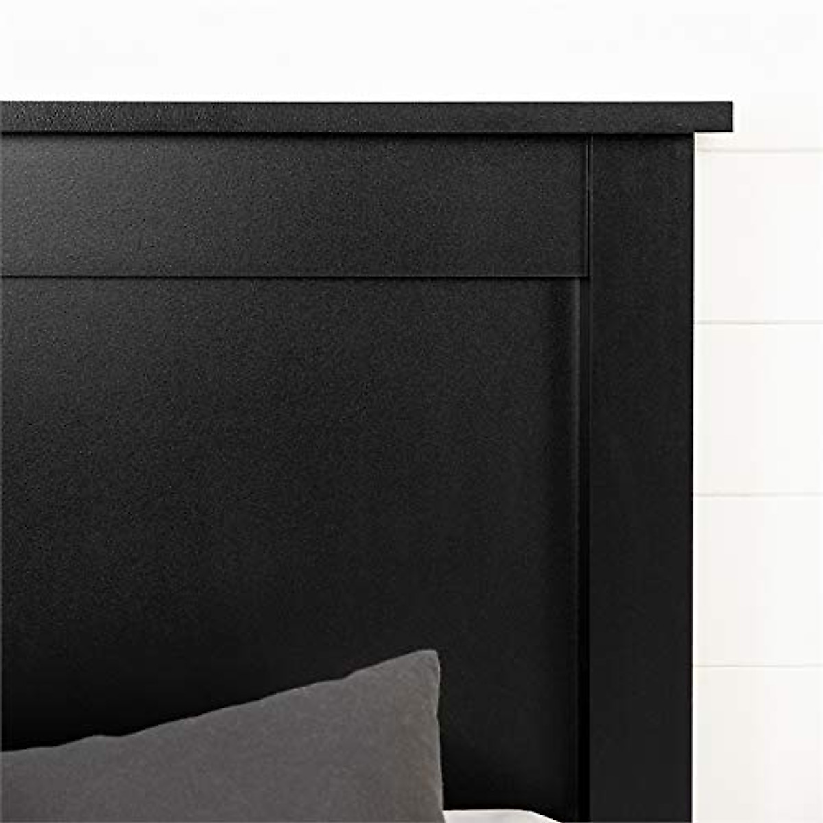 Pemberly Row Modern Wood Headboard/Flat Panel/Queen Size/Black