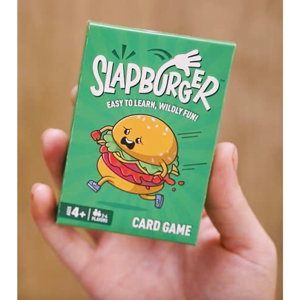 Slapburger - Fun Family Games for Game Night - Playing Card Games for Kids and Adults, Families, Teens, Car Travel, Camping, Party, Stocking Stuffer Gifts - Ages 4 and Up, 2-6 Players, 15 min