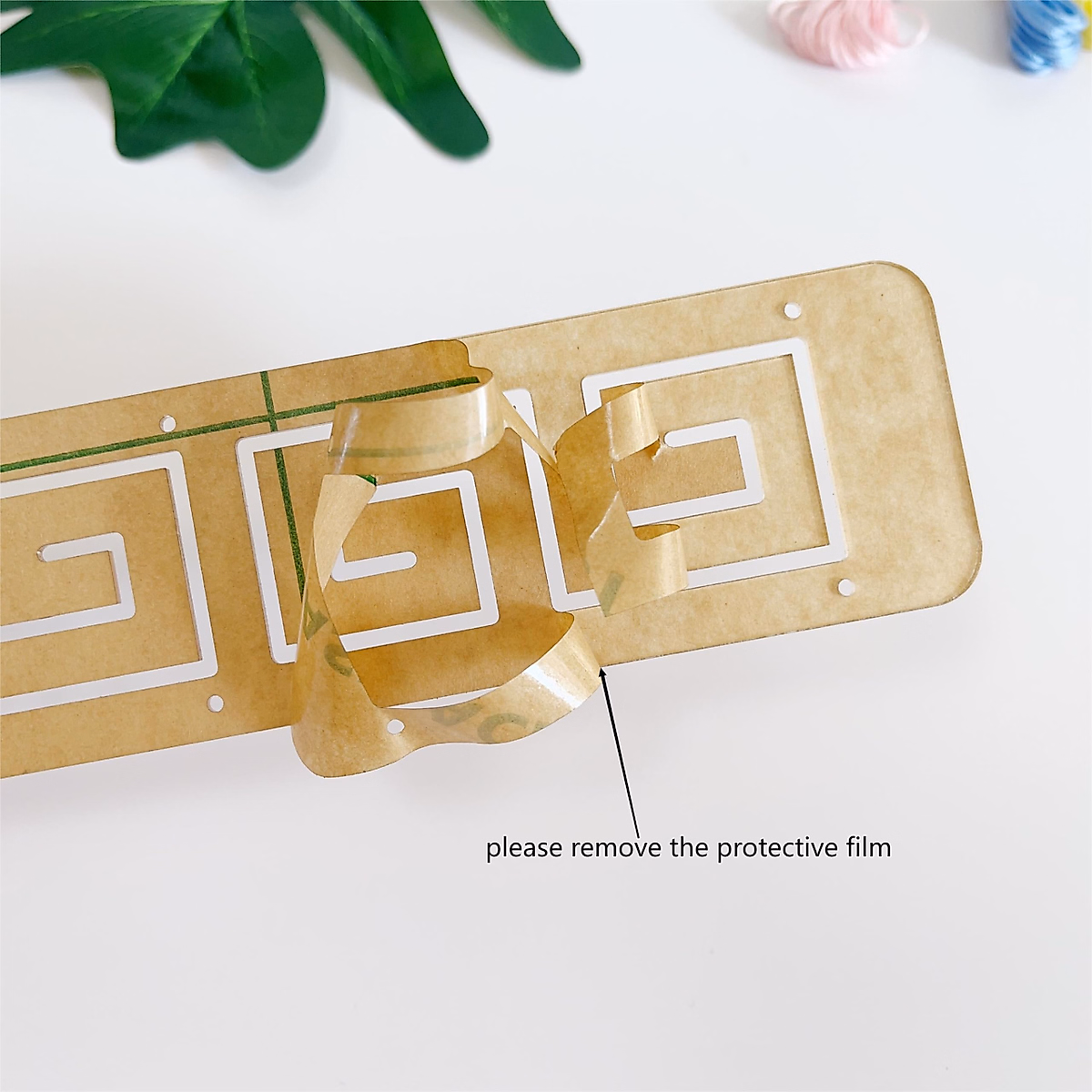 Acrylic Sashiko Stencil with Traditional Pattern for Hand Quilting and Embroidery (Pattern C)