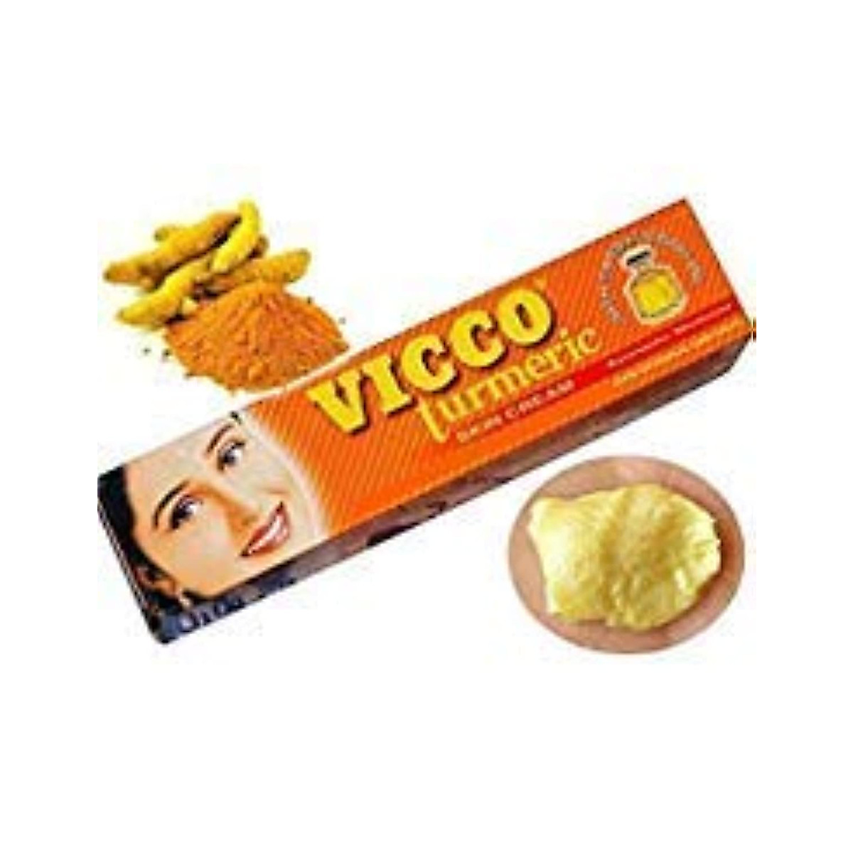 Vicco Turmeric Skin Cream with Sandalwood Oil -70g X 2 Pack