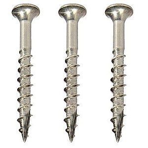#8 x 1 Deck Screws Stainless Steel Square Drive Wood/Composite Qty 100