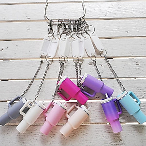 Dreamfocus Mini Cup Keychain Charms for Stanley 40 oz Tumbler Handle