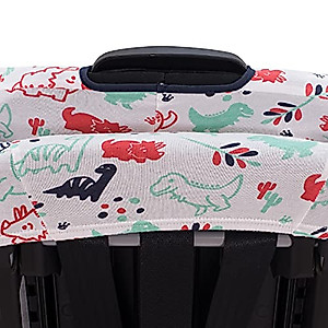 JYOKO Kids Cover Liner for car seat Compatible with Graco Extend2fit, 100% Cotton Made (Dino Party)