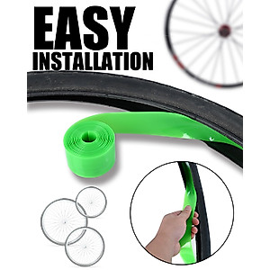 Bike Tire Liner, Bicycle Tube Flat Protector Compatible with 12" 16" 18" 20" 24" 26" 27.5" 29"