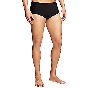 Speedo Men's Swimsuit Brief PowerFlex Eco Dive Solid Speedo Black, 34