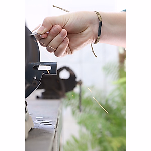 JIM GREEN Freedom Bracelet-Collected Snares are Reworked into a Handmade Symbol of Hope Forming our Handcrafted Bangle Cuff with Authentic Craftsmanship in every Wristband (Black, Adjustable)