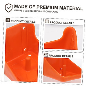 POPETPOP 2pcs Tray Fodder Trays Pig Feeding Bowl Feeding Bucket for Horses Mineral Block Holder Cattle Block Holder Sheep Salt Lick Box Thickened Livestock Feeder Appendix Orange Animal