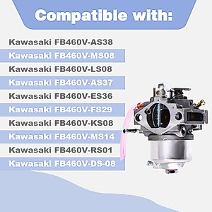 15003-2796 Carburetor Fits for KAWASAKI FB460V 4 Stroke Engine Replace Part Number 15003-2777 Carbs