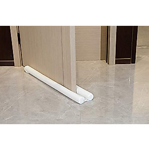 Febos Door Noise Blocker - 36 inches Grey Door Draft Stopper- Door Silencer Sound Proof Door Draft Guard