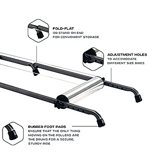 Saris Aluminum Rollers Indoor Bike Resistance Trainer Cycling Exercise Training Enhance Your Balance For Mountain Biking, Racing & Strength Training