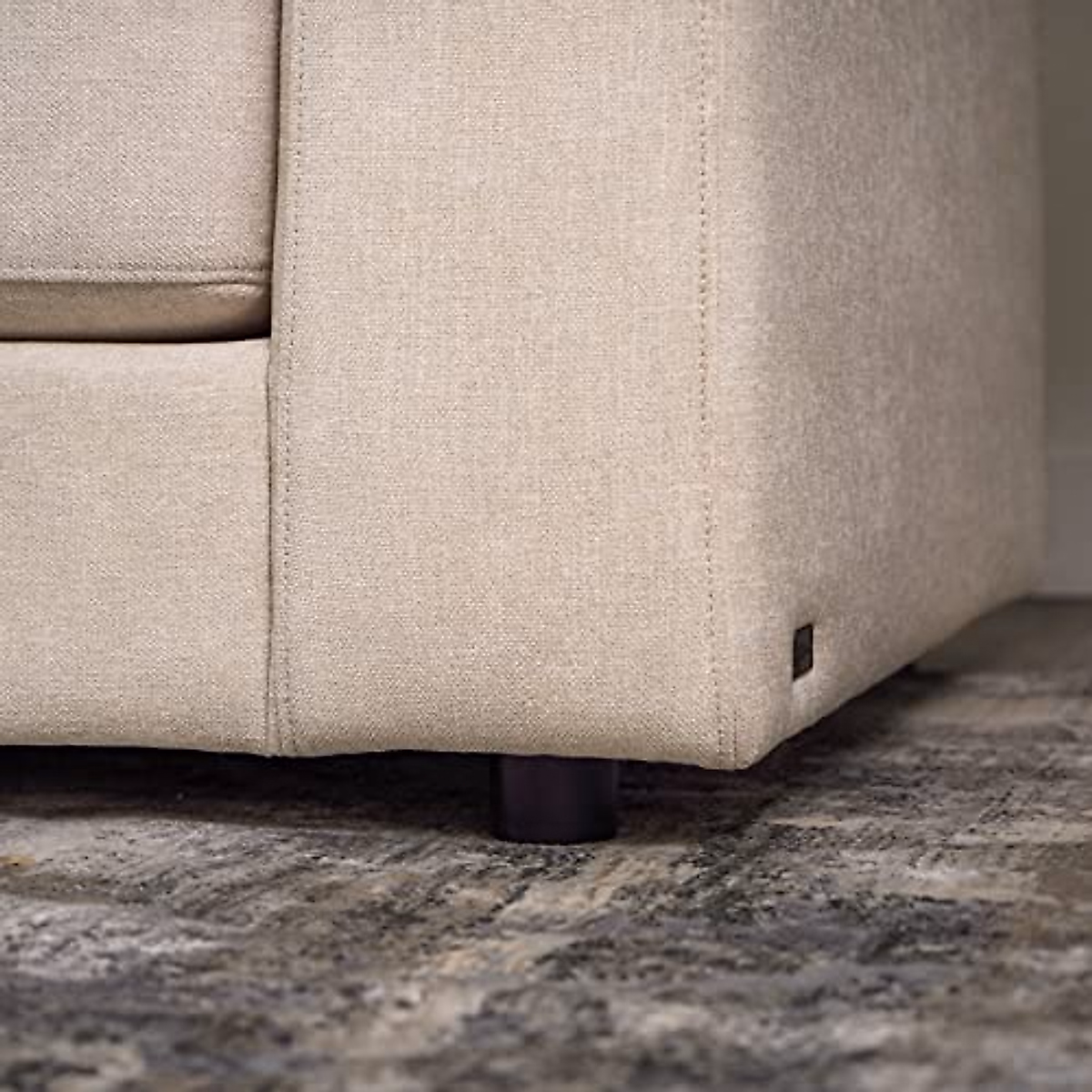 Abbyson Living Elliot Sofa - Transitional Design, Fabric, Stain Resistant, Sand