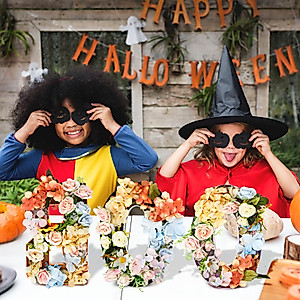 Nuogo Halloween Boo Paper Letter Charcuterie Party Favors Supplies Container Halloween Cardboard Fillable Cutout Candy Tray Sweet Chocolate Disposable Party Treat Box