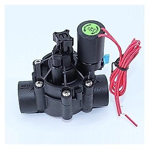 XAXAX Water Flow Meter, 1-1/4" 1-1/2" Water Irrigation Solenoid Valve with Flow Regulation 220VAC 24VDC 24VAC DC Latching for Agricultural Irrigation,Gallon, QTS, PTS, L, m³(DN40)