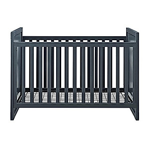 Baby Relax Miles 2-in-1 Convertible Crib, Graphite Blue