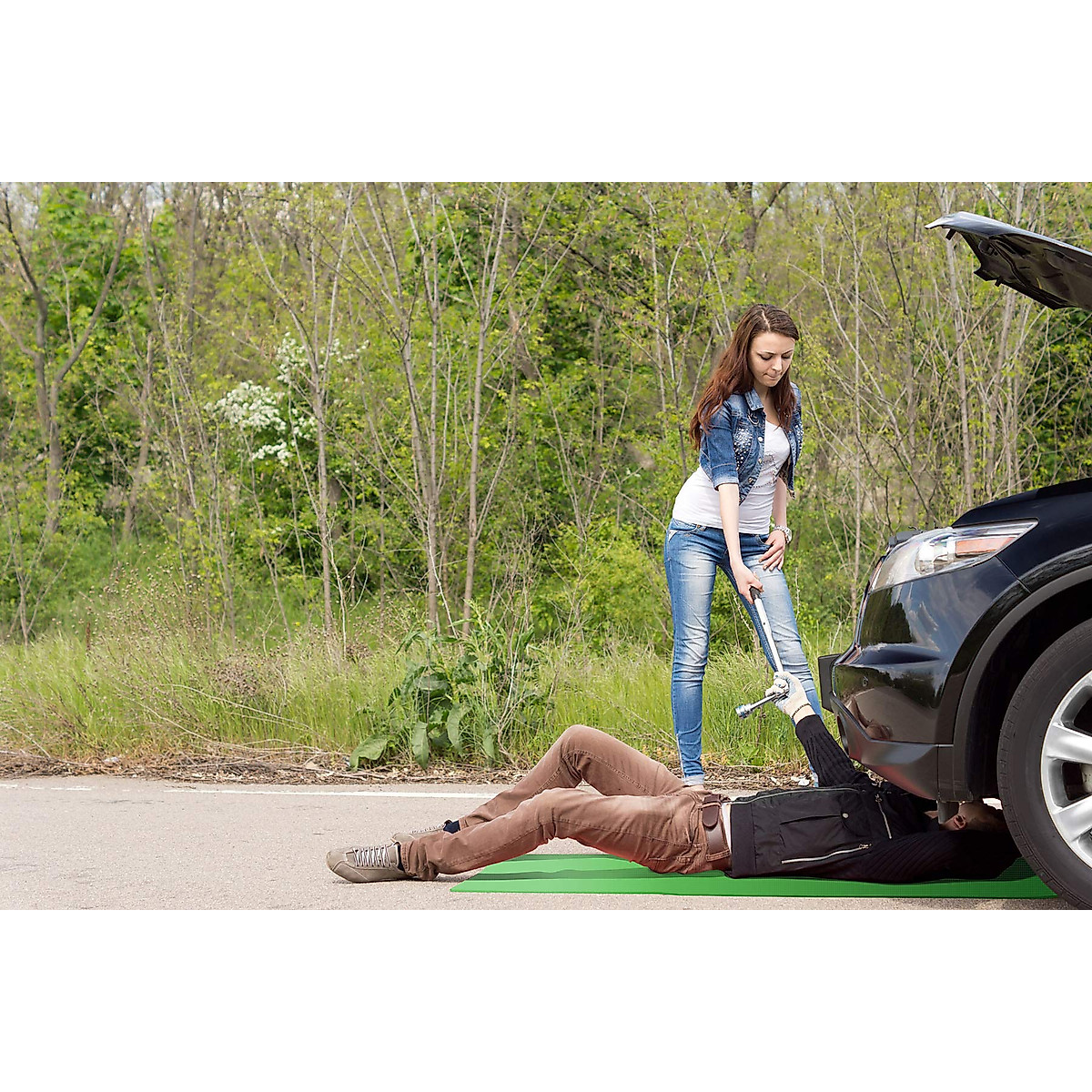 GigaTent Ultralight Foam Outdoor Camping Yoga Mat for Travelling, Camping, and Hiking Green