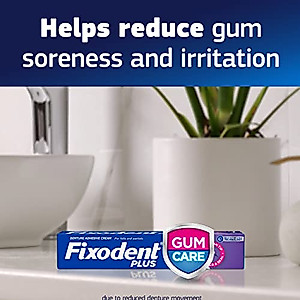 Fixodent Plus Denture Adhesive Cream 2 oz (Pack of 3)