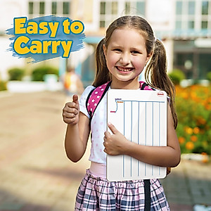 Dry Erase Long Division White Board,9 x 12 Multi-Digit Computation Double-Sided Dry Erase Board,Math Manipulatives White Board for Students,Classroom and Home,Small White Board Dry Erase (Division)