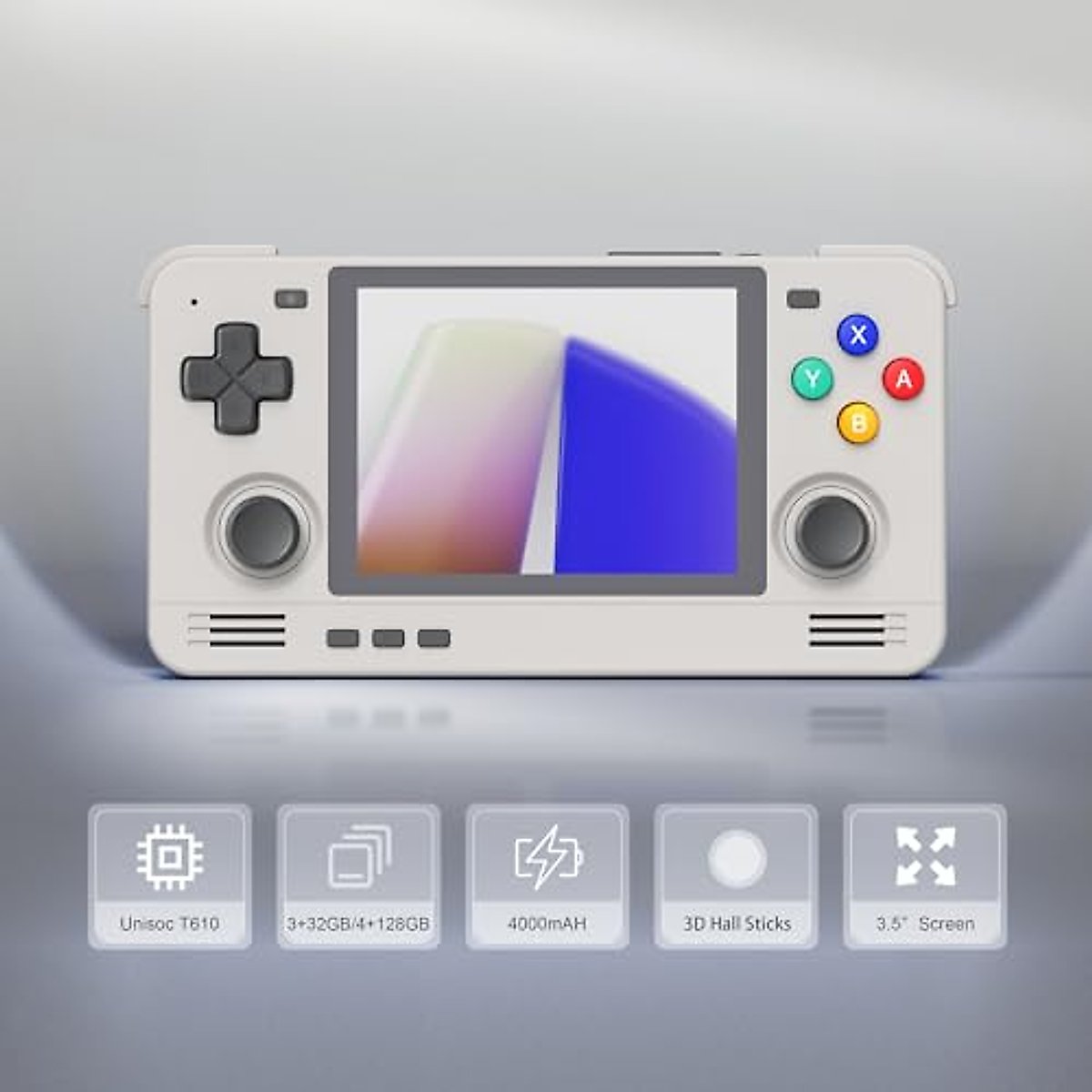 Retroid Pocket 2S Retro Game Handheld - Android Console with Multiple Emulators, 3.5 Inch Display, 4000mAh Battery, Classic 16Bit Games (4+128GB)
