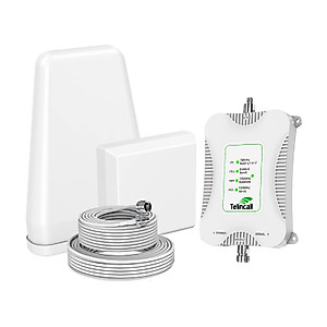Mobile Signal Booster for Home Verizon, AT&T, US Cellular, T Mobile PCS 3G/4G/5G AWS LTE N2/N5/N12 Band 2/4/5/13/12/17 Cell Phone Signal Booster FCC Approved for All U.S. Carriers