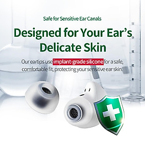 AZLA SednaEarfit MAX for Galaxy Buds 2 Pro Phantom Black (M/ML/L), Earbud Tips for Wireless Headphones, Noise Canceling Earbuds Replacement Tips, Samsung-Certified Eartips for Galaxy Buds 2 Pro