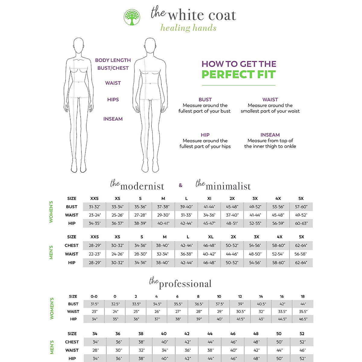 Healing Hands Lab Coat Women 3 Pocket Full Sleeve Mid-Length 5053 Faith The White Coat Minimalist Collection White M