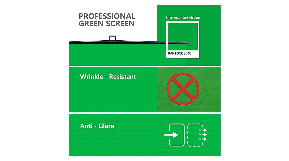 RAUBAY Collapsible Green Screen Backdrop for Video & Photography