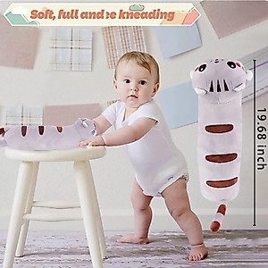 Muiguiti Cat Stuffed Animals Cute Plush Kawaii Stuff Plushie Body Pillow Room Decor for Teen Girls Boys Birthday Gifts Toy (19.68 inch, Gray)