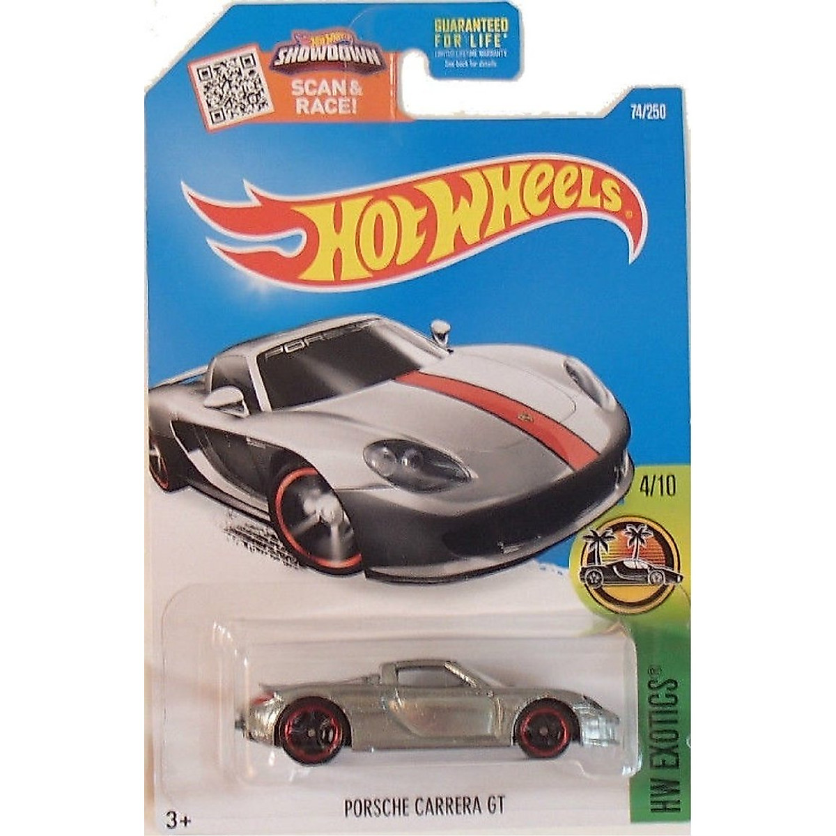 Hot Wheels, 2016 HW Exotics, Porsche Carrera GT Exclusive ZAMAC #74/250
