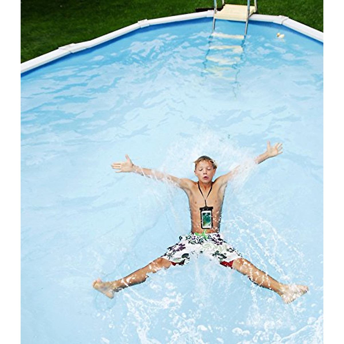 Cloudio Universal Waterproof Case, IPX8 Cell Phone Dry Bag Pouch up to 6.2" for iPhone X/8/8+/7/7+/6/6s/6s Plus, Samsung Galaxy S9/S9+/S8/S8+/ Note 8, LG Moto ZTE HTC Alcatel Google Sony BLU - Black