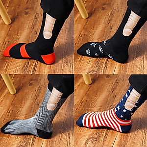 Reem Geafftar Funny Socks for Men, Personalized socks, Funny Socks Funny Gifts for Men (Black)